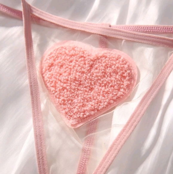 unbranded | Intimates & Sleepwear | Heart Mesh 2 Piece Set New | Poshmark